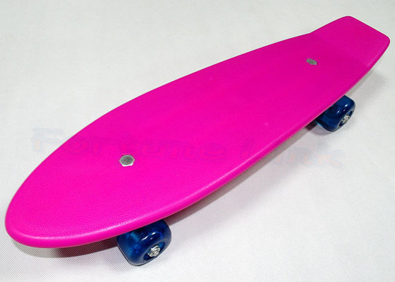 Lightweight Single Kick Flat Plastic Fish Skateboards / Street Penny Fish Skateboard