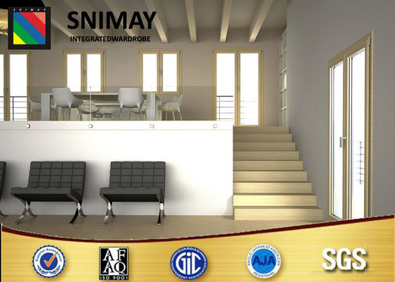 Aluminum Framed modern interior Custom Wood Windows With Sealing trip