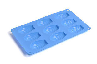 Pliable And Flexible Silicone Bakeware Silicone Cake Mold With Blue / Green