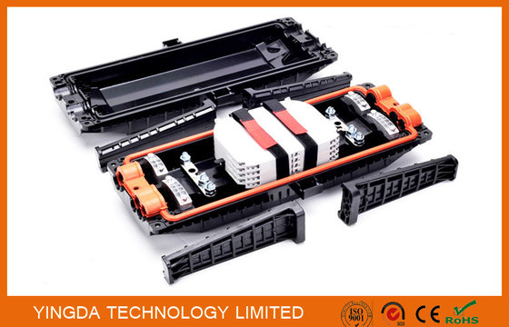96 Core H004 Inline Rubber Seal Fiber Optic Splice Closures FOSC 3 In 3 Out