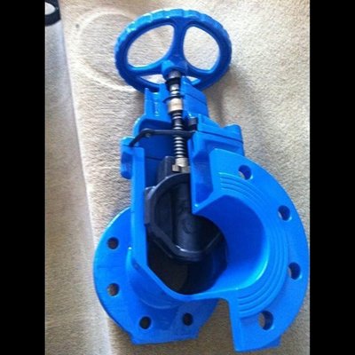 Soft Sealing / Rubber Seat And Wedge Resilient Seated Gate Valve Full Bore