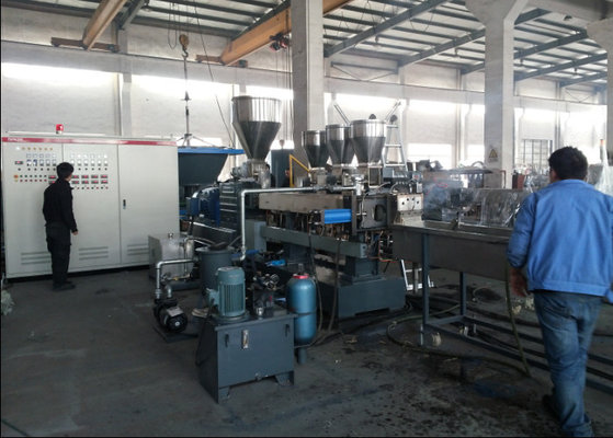 Co-rotating Parallel Twin Screw Extruder Plastic Compounding Line for Masterbatch