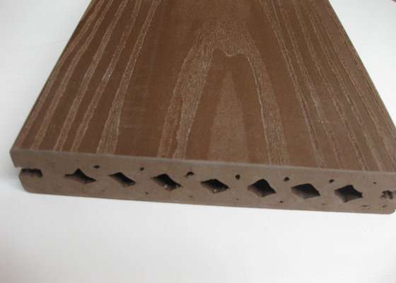 Anti-UV WPC Composite Decking Boards Anti-insect With Hollw Section