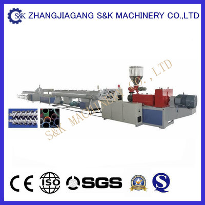 Plastic Water Pipe Extrusion Process , Pvc Pipe Production Line