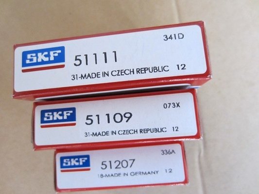 51111 Z1V1 P6 SKF Ball Thrust Bearing Brass / Steel Cage Bearings