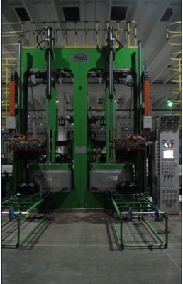 High control precision Rubber Curing Press Vertical lifting type