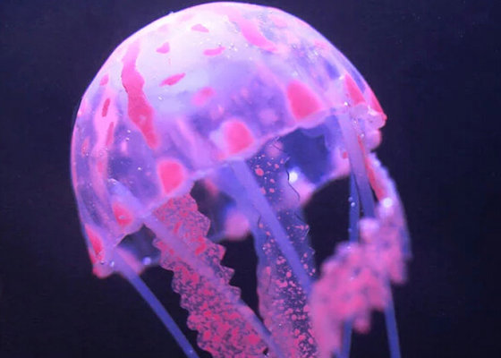 Multi-color Floating Silicone Artificial Jellyfish Decoration For Underwater World