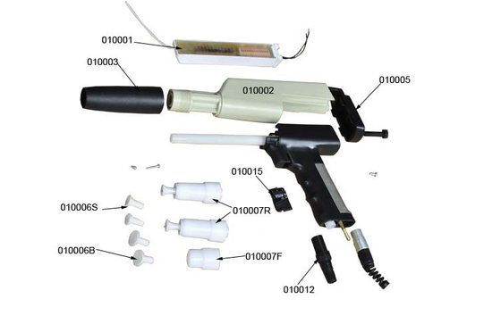 Industrial Manual Electrostatic Powder Coating Equipment Colo-PGC1 With Colo-62C Hopper