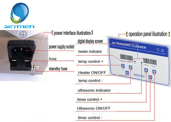 30L Automotive Digital Ultrasonic Cleaner Stainless Steel Skidproof