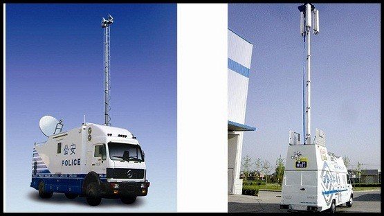 High Performance Pneumatic Telescopic Mast Mobile Telescopic Antenna Mast