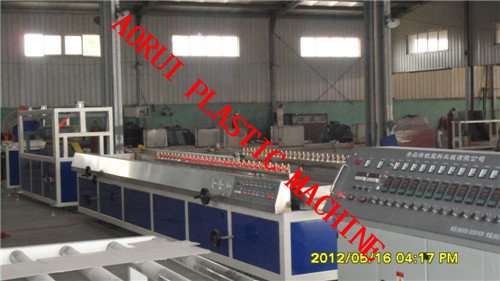 Double Screw Plastic Extrusion Line , Extruded Plastic Profiles