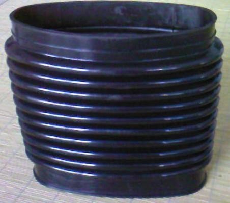 Customized Shape NBR, EPDM, CR, NR Rubber Dust Cover / Rubber Corrugated Shield For Air Conditioning Units
