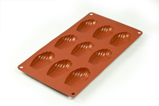 9 Cups Silicone Cake Mold Shell-Shaped / Silicone Cake Mold Approved FDA And LFGB