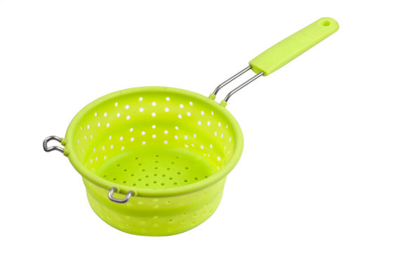 Used In Microwave Ovens Silicone Foldable Filter with Stainless Steel  / Silicone Cake Mold Approved FDA And  LFGB