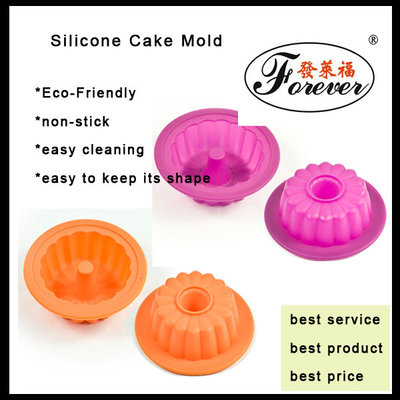 100% Food Grade Silicone Cake Mold Used In Ovens With Customize Color, Making Cake And Ice Cube