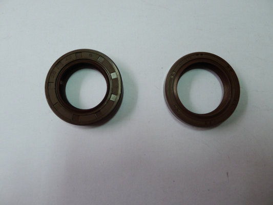 Vulcanization CR / Viton Oil Seal Double Lips , Single Spring