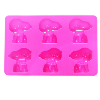 lovely dog shape Silicone Cake Moulds 6 cavity chocolate biscuit mold