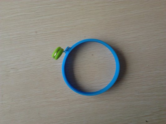 Custom Heatproof Non-stick Blue Round Silicone Egg Rings 2pcs / set
