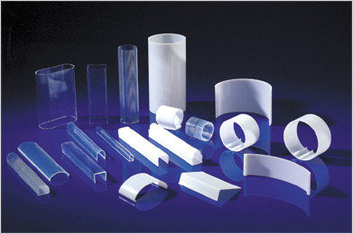 personalized PC or PMMA Pipe , Plastic Rectangular clear plastic tube