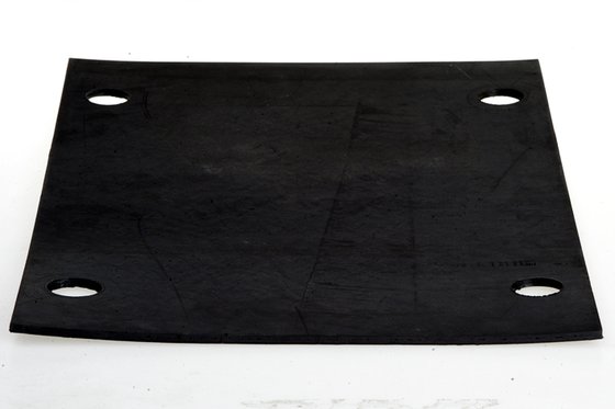 Micropore Custom Molded Rubber Parts pad applied in railway, metro, light rail