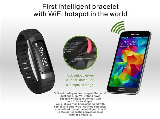 Wireless smart bracelet watch mini personalized wristbands with sleep monitor / pedometer