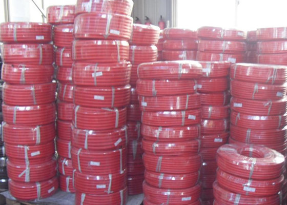 Flexible Groove Surface Rubber Water Hose , Insulated Water Hose With Fiber Braided