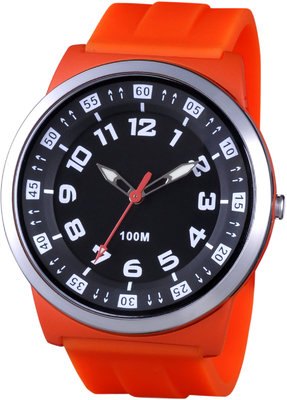 White Sports Mens Analog Watch / Rubber Silicone Analog Watches