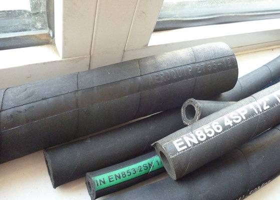 25mm Industrial Rubber Hose , Black Sand Blasting Hose High Tensile