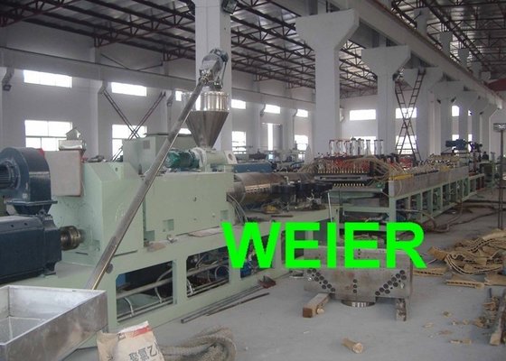Automatic WPC Profile Production Line , Wood Plastic Composite Production Line