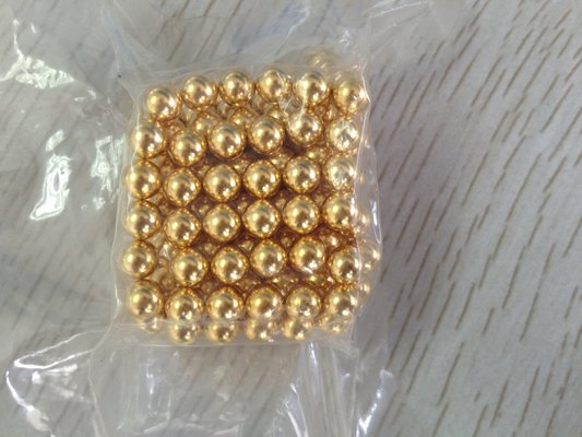 Large High Temp Neodymium Ball Magnets With Gold / Silver Surface 10 - 20 µm