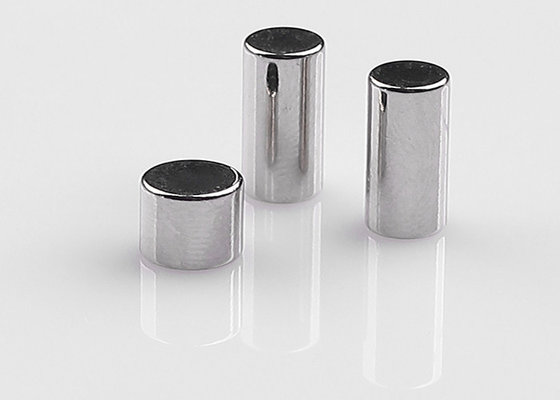 Silver Bright Cylinder Rare Earth Magnet Neodymium For Industry N30H - N48H