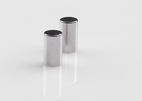 Silver Bright Cylinder Rare Earth Magnet Neodymium For Industry N30H - N48H