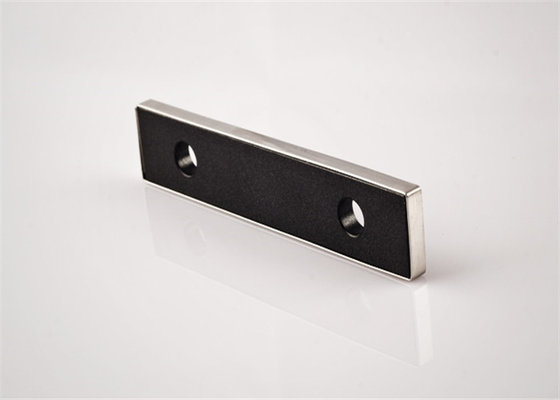 Teflon Coating Neodymium Block Magnets With Hole F116.5 X 18.5 X 5 MM Iron Cover