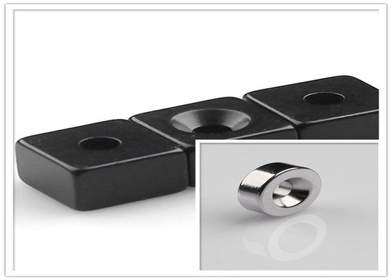 High Powered Countersunk Neodymium Magnets With Hole coating Ni or Epoxy
