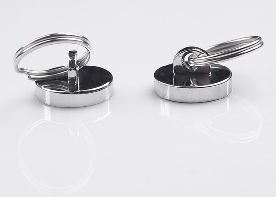 Keys neodymium magnet with steel ring recognized by ISO/TS16949