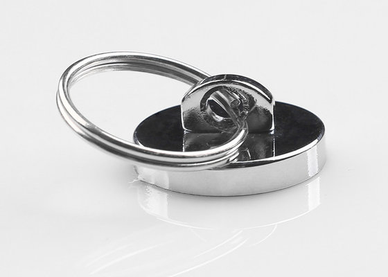 Keys neodymium magnet with steel ring recognized by ISO/TS16949