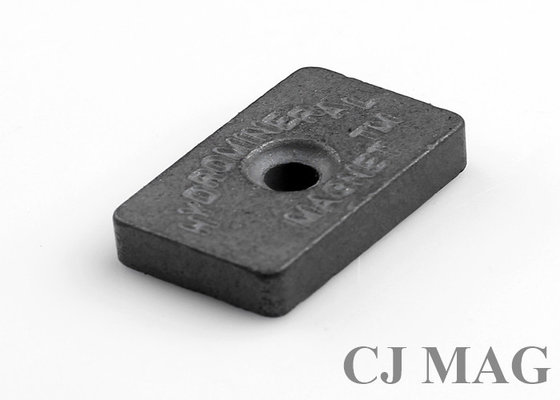 Imán de la ferrita del bloque de sistema del EPS con las muestras especiales en él y el agujero