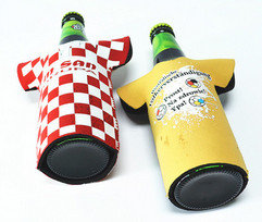 Shockproof 2.5Mm Neoprene Beer Bottle Cooler Jackets Personalized