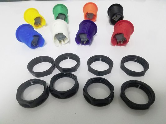 28mm drilling hole Arcade concave Push Button with built in switch