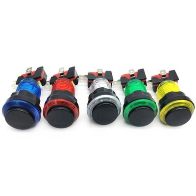 Black Cover LED Button for Arcade Coin Machine Operated Games
