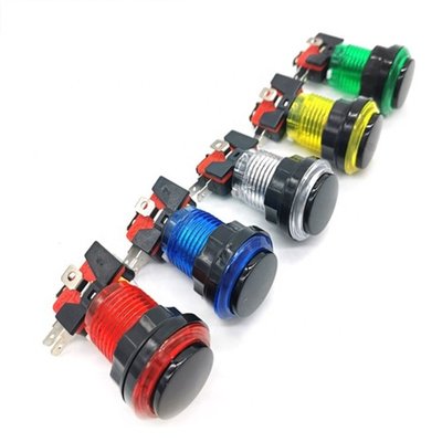 Black Cover LED Button for Arcade Coin Machine Operated Games