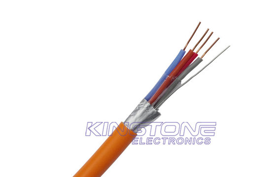 Halogen Free Fire Resistant Cable Orange PVC 4 Cores Copper Conductor