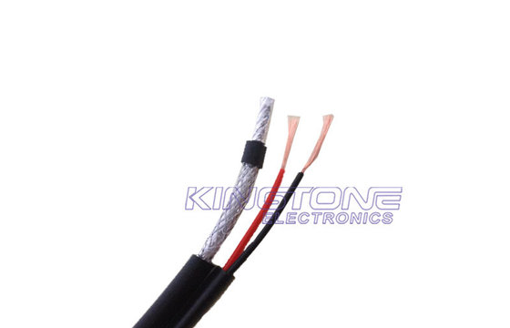 0.71mm BC Conductor RG59 Coaxial Cable PVC Jacket , Low Loss Coaxial Cable