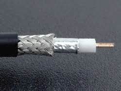 Outdoor Black Signal Coaxial Cable 50 Ohm 195 0.94mm Bare Copper