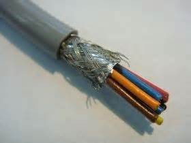 32 Stranded Conductor Mylar Security Alarm System Cable PVC Jacket , 1.0mm2 Construction Cable