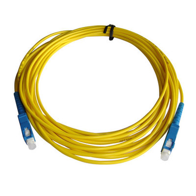 Yellow PBT SC / UPC Singlemode Simplex 2.0mm LSZH cable