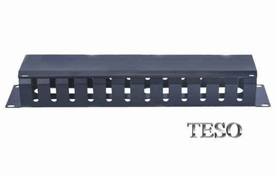 19" el panel horizontal de la gestión de cable