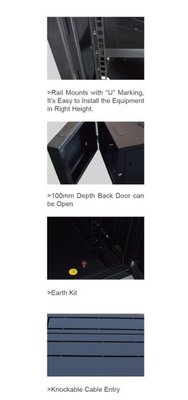電気通信網の棚のキャビネット