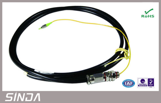 LC Fiber Optic Patch Cord , Waterproof MM 50/125 Optical Fiber Patch Cable