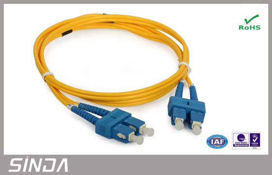 Fiber Optic SC Patch Cord With Corning Fiber 1M Flame Retardant